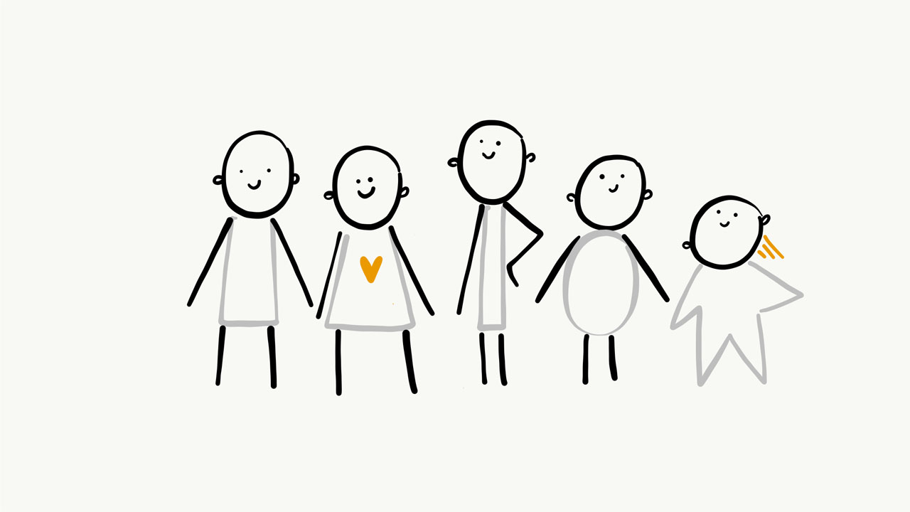 Rita en streckgubbe i din presentation